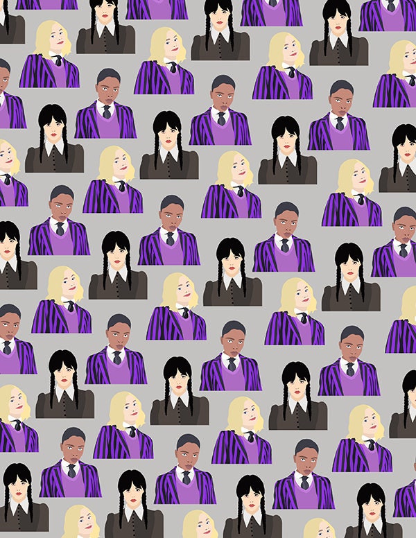 Wednesday Printable Papers, Digital, Journaling, Planner, Scrapbooking ...