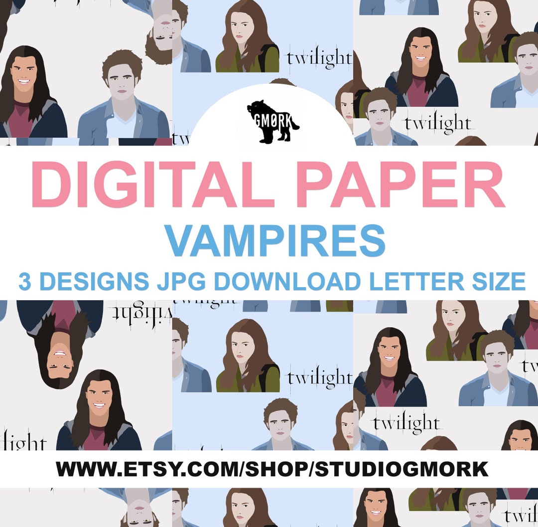 Vampires Printable Papers for Planners, Hobonichi, Journaling ...