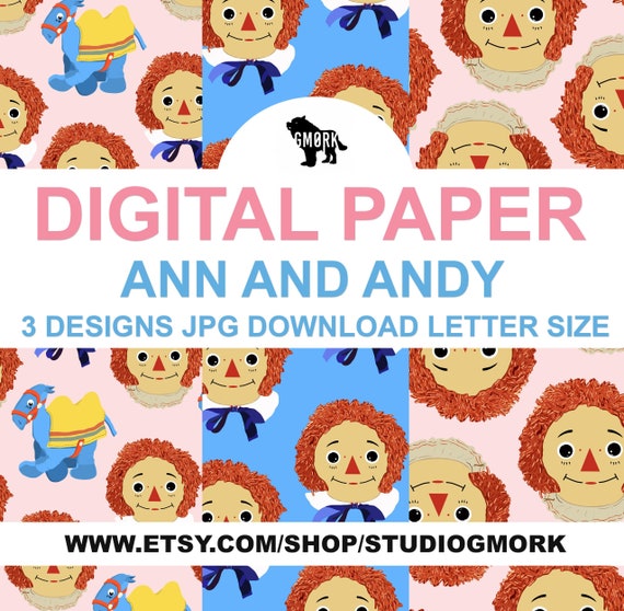 Ann and Andy Printable Paper Jpg File Download Printable - Etsy