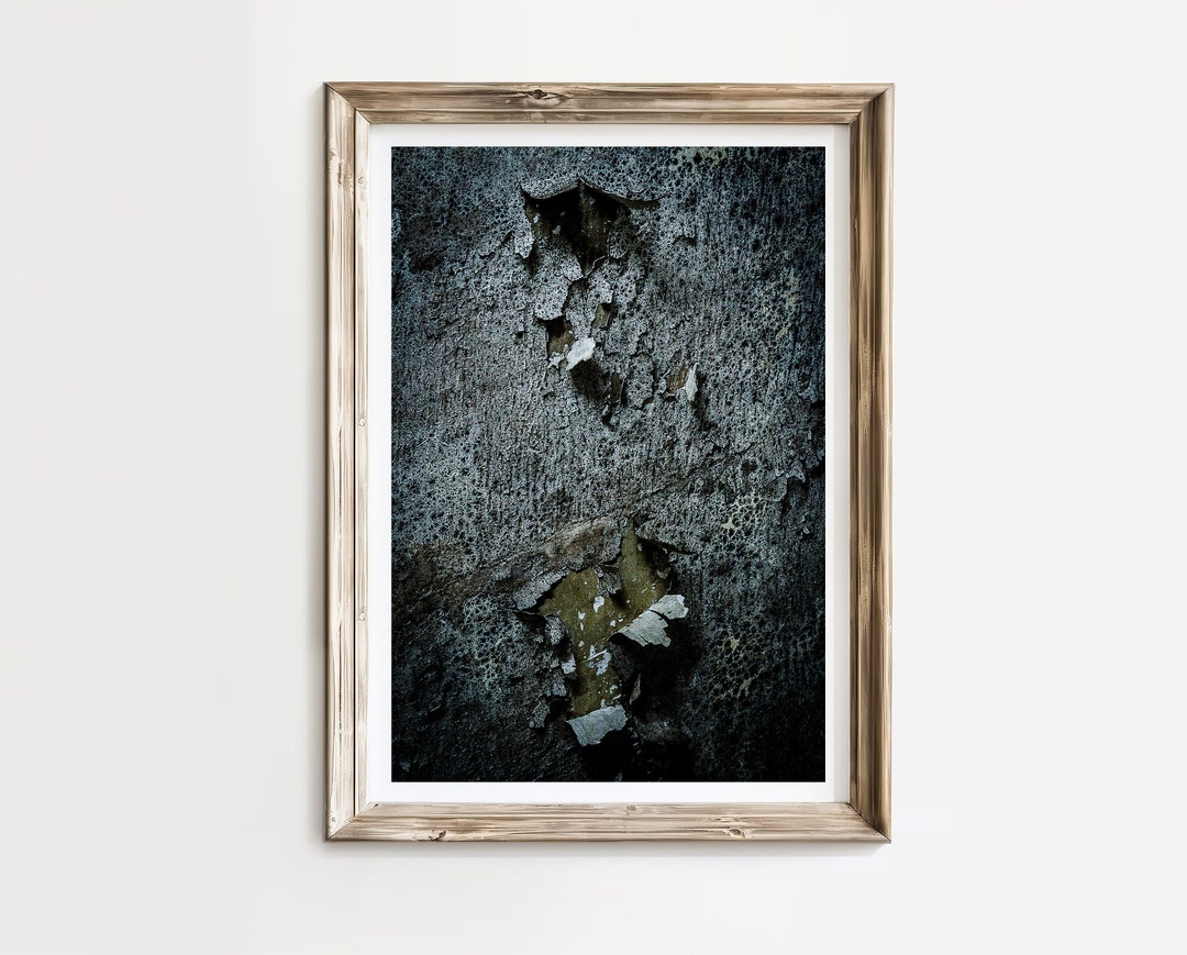 Wall Rip, Peeling Wall, Grey Background, Digital Photography, Instant ...