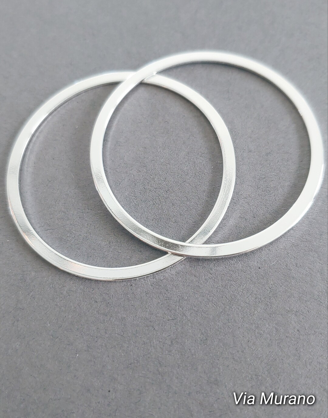 The Flat HOOP - Lightweight Round Seamless Brass Flat Hoop. 1.75 ...