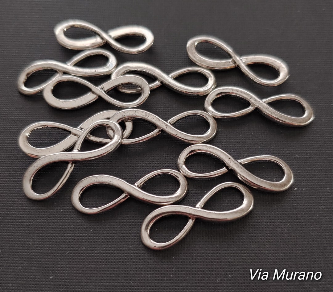 Pewter Figure Eight Connector 8x23mm (pk 12) - Etsy