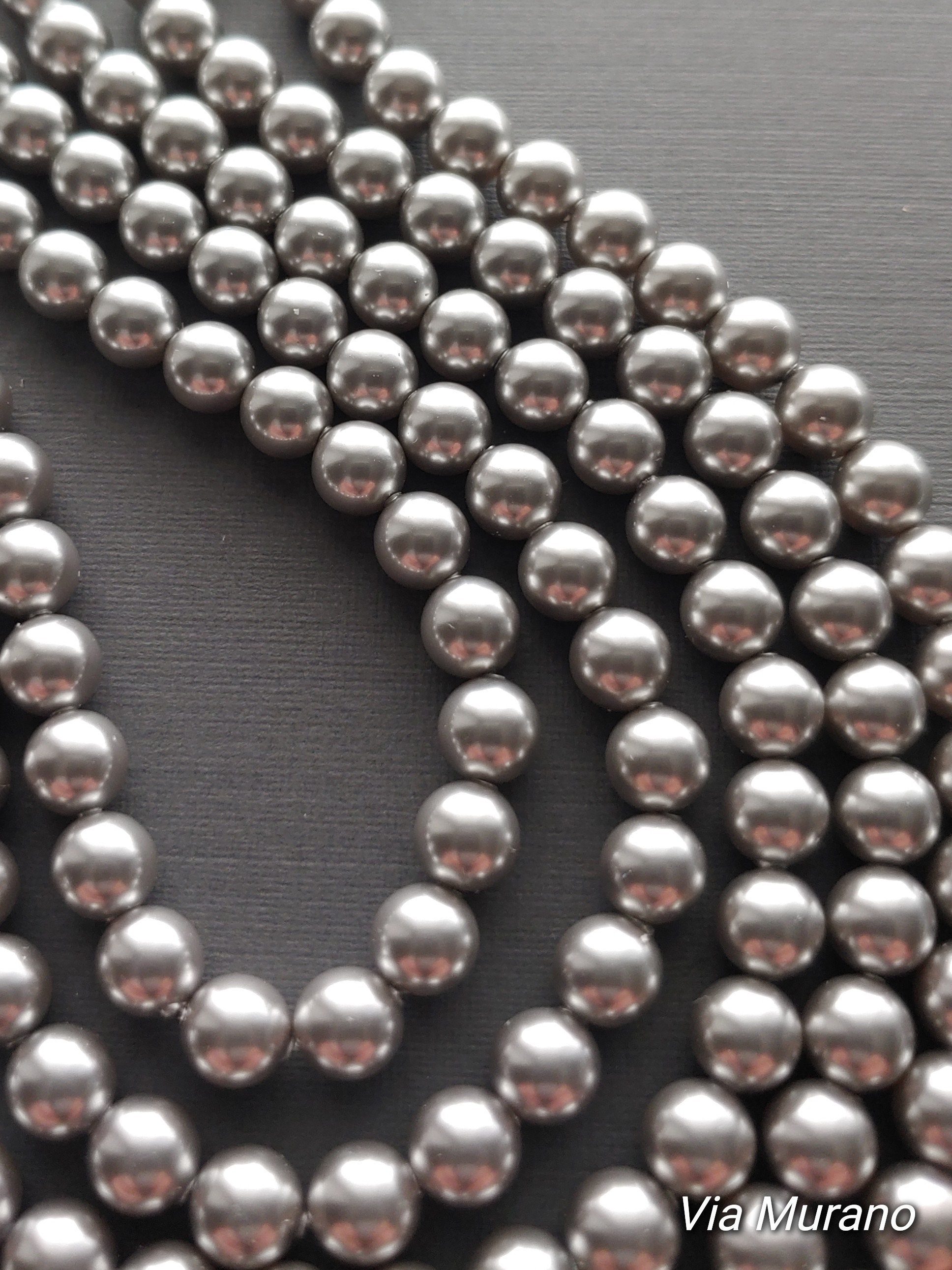 Perles en cristal Swarovski 5810 rondes 8 mm gris clair pour bijoux à ...