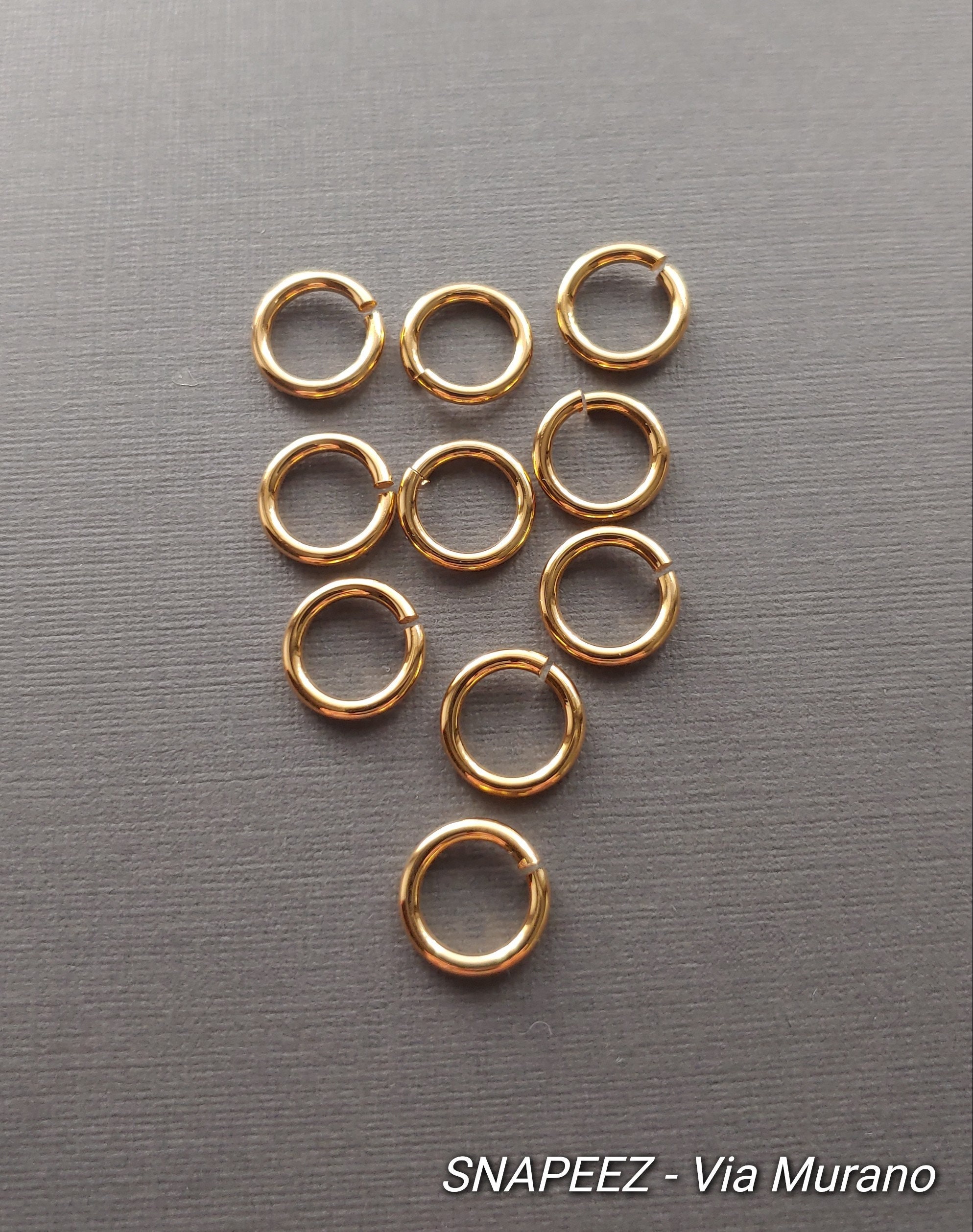 SNAPEEZ® the Snapping Jump Ring 24 Kt. Gold Ring - Etsy
