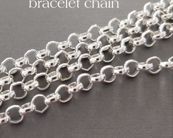 Rope Chain silver Tone Plated Iron Chain Unsoldered Rope - Etsy