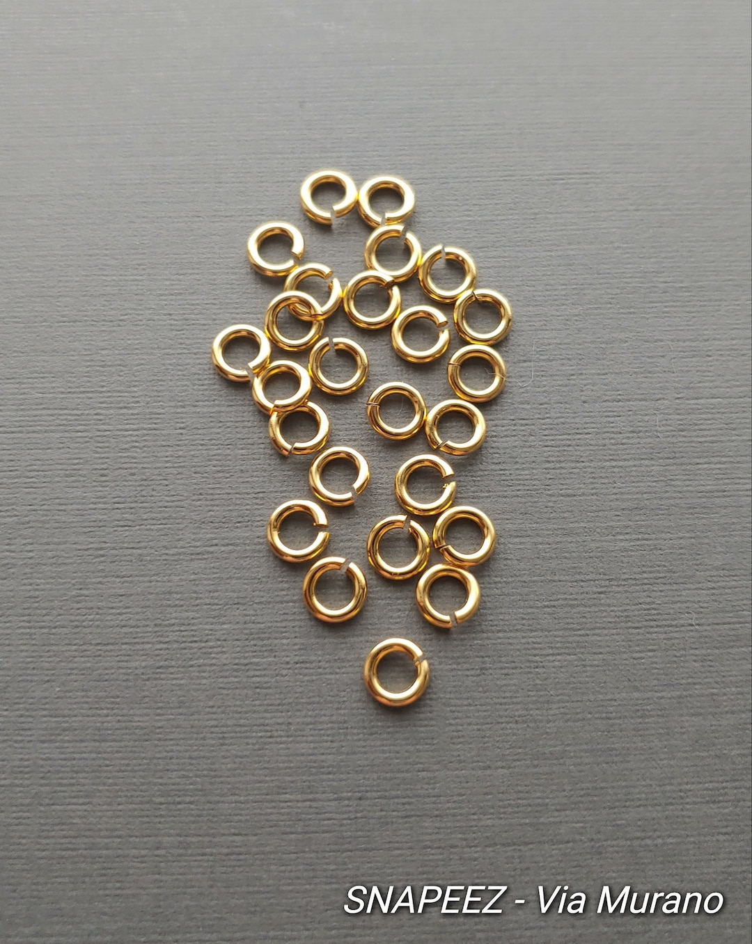 SNAPEEZ® the Ultra Secure No Solder Jump Ring 24 Kt. Gold Ring Hard ...