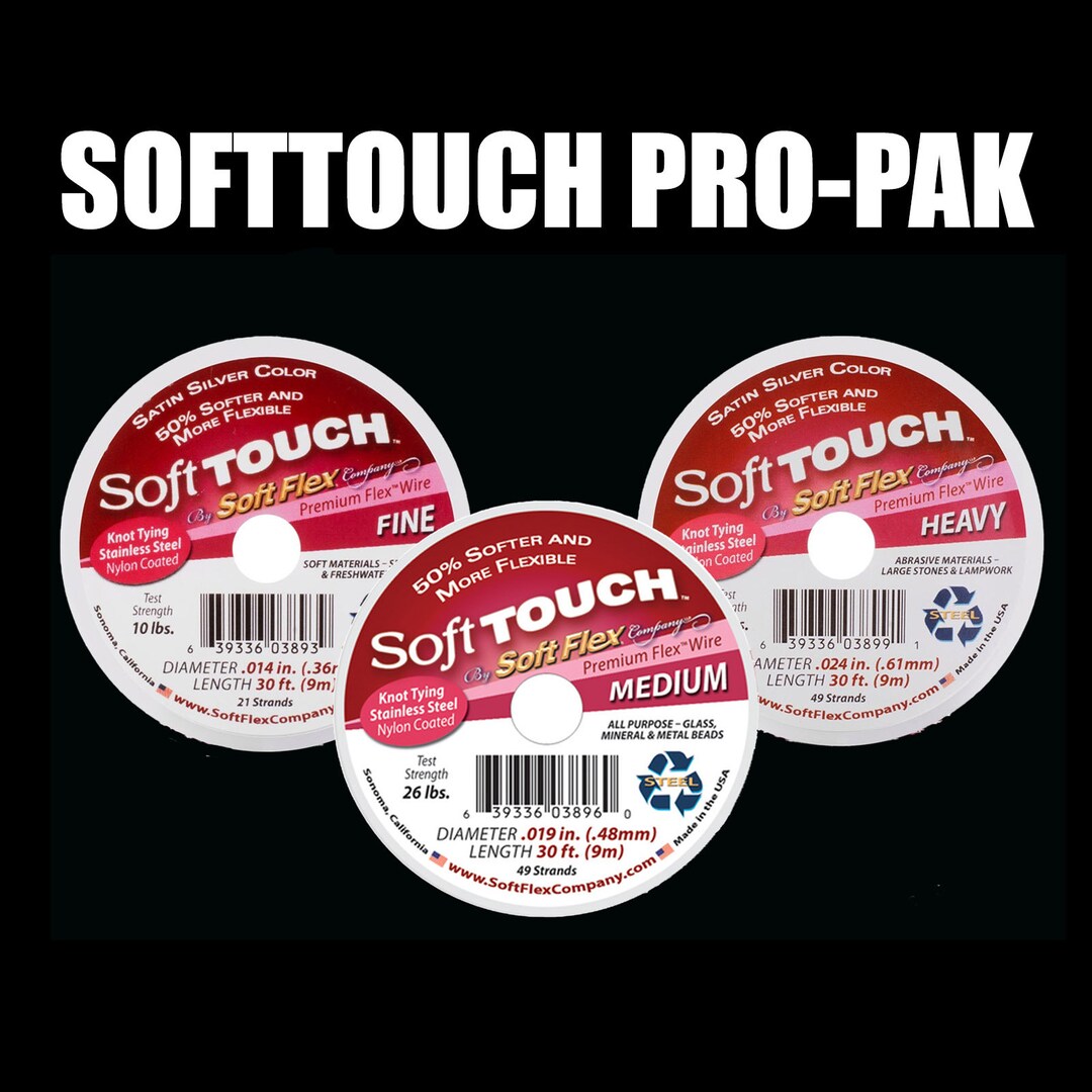 Save 10% on Softtouch Beading Wire® PRO-PAK Stainless Steel Stranded Beading Wire. Made in USA ...