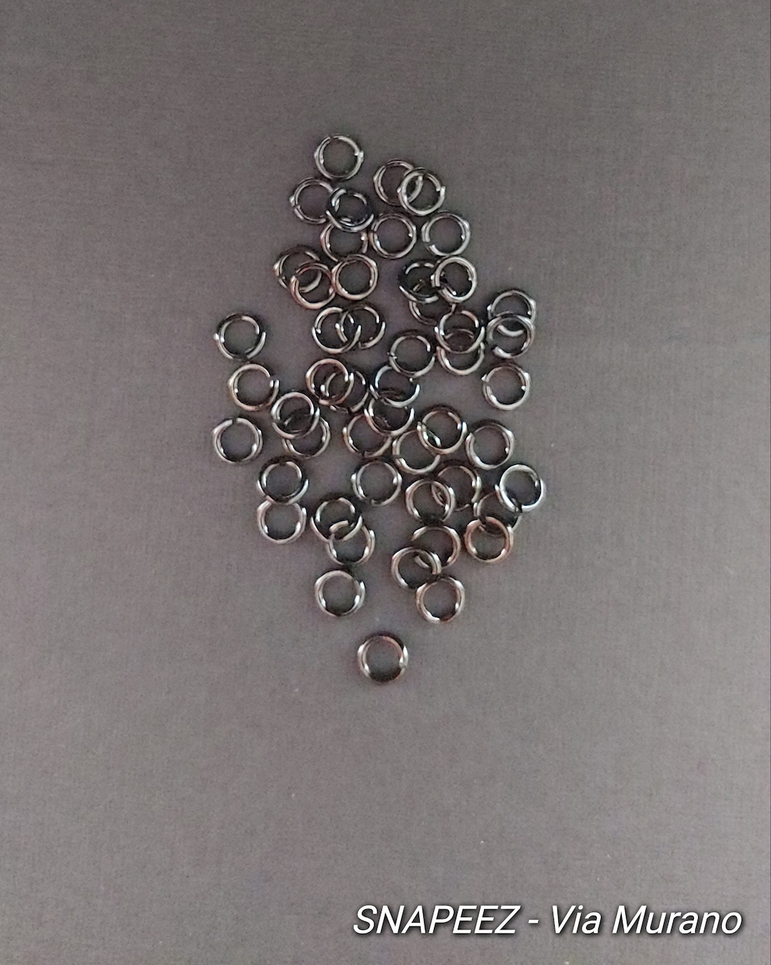 SNAPEEZ® "the Snapping Jump Ring" Black Nickel Ring Hard Open Locking ...