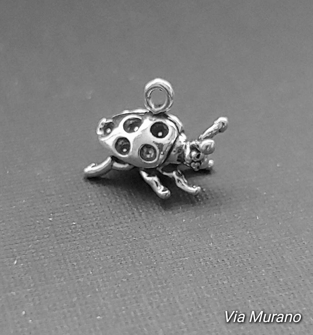 Limited Edition Sterling Silver Lady Bug Charm Measuring 13mmx8mm ...