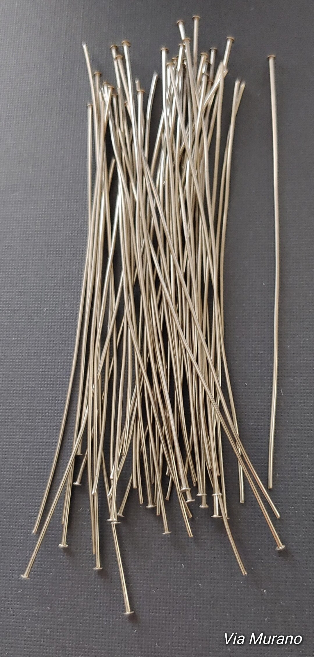 3" ~ 22g Wire Wrapper Nickel Silver Headpin. Package of 50 Head Pins ...