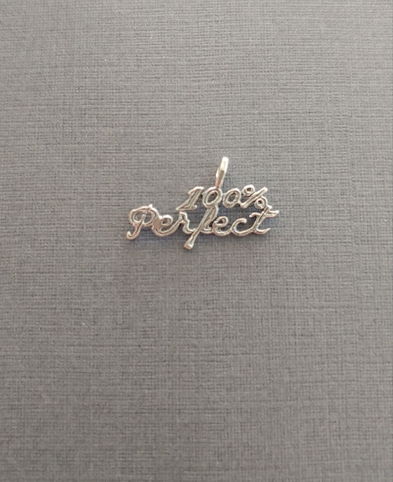 Limited Edition Sterling Silver 100 Percent Perfect Charm | Etsy