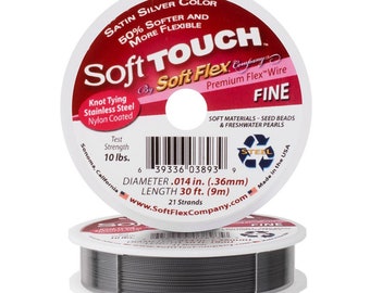Synergy Beading Wire® .024 - 49 Strand - 30ft. Made in USA. - Etsy