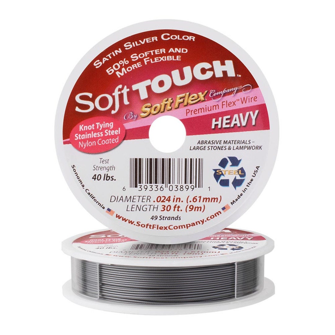 Softtouch Beading Wire® .024 - 49 Strand - 30ft. or 100ft. Rolls ...