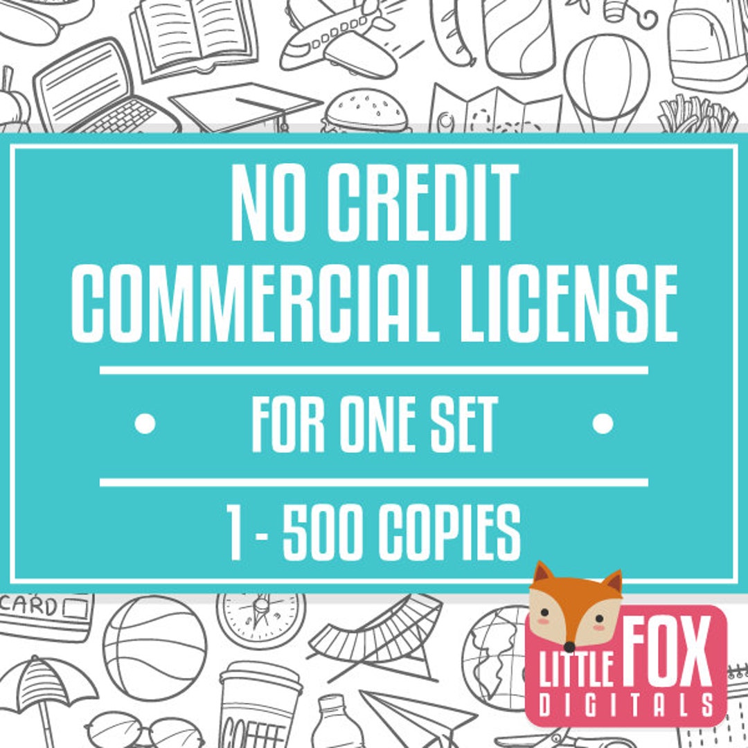 Extended COMMERCIAL LICENSE For ONE Doodle Clipart Set 1 500 Etsy extended-commercial-license-for-one-doodle-clipart-set-1-500-etsy
