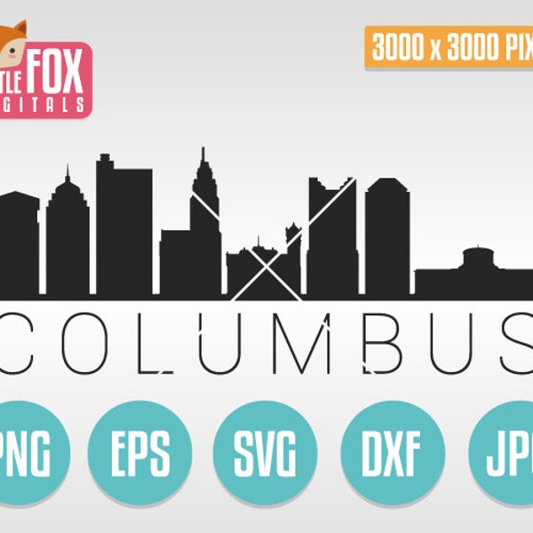 Columbus Skyline - Etsy