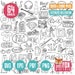 BOARD GAME SVG, Clipart Doodle Icons. Family Play Vector Illustration ...
