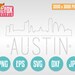 SVG SKYLINE AUSTIN. Austin Texas Usa. Austin Cut File Skyline City ...