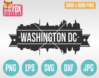 Washington Dc Silhouette Svg | Etsy