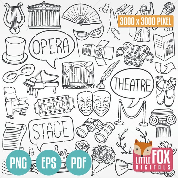 Theater Clip Art - Etsy