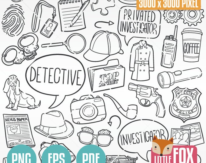 When I Grow Up-detective Clipart-instant Download-digital Clipart-png ...