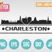 SVG SKYLINE CHARLESTON. South Carolina Usa. Charleston Cut - Etsy
