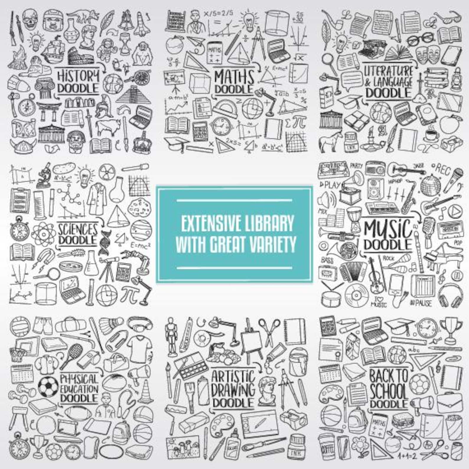 WILLIAM SHAKESPEARE Doodle Vector Icons. Literature, Writer Doodle ...