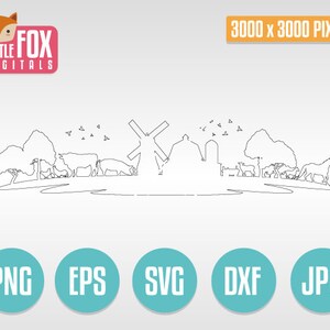 SVG FARM Animals. Cuttable Design Svg. Silhouette File Cameo. Farm ...