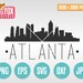 SVG SKYLINE ATLANTA. Atlanta Georgia Usa. Atlanta Cut File Skyline City ...