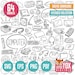COMPUTER, SVG Doodle Vector Icons. Device Technology Hardware Doodle ...