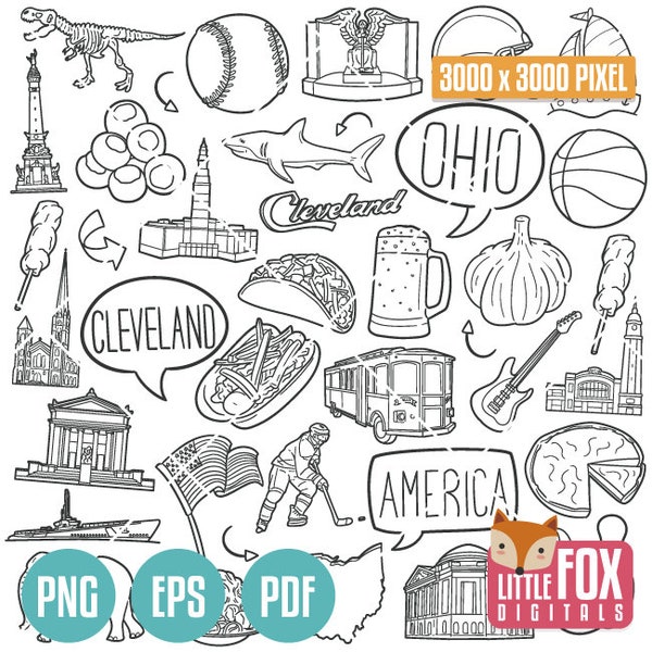 Cleveland Symbols - Etsy Ireland