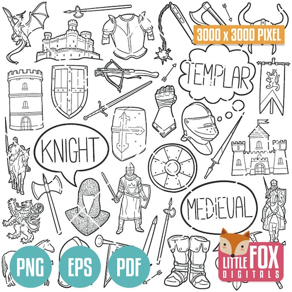 Medieval Weapons And Armor Drawings