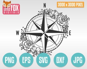 Compass Rose Design | Etsy