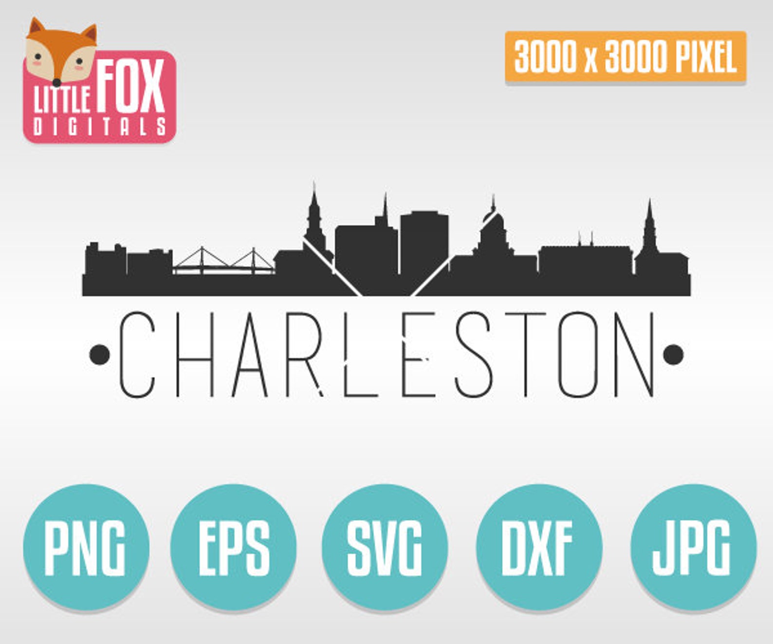 SVG CHARLESTON Stamps. Svg Cut File South Carolina. Svg Skyline SC ...