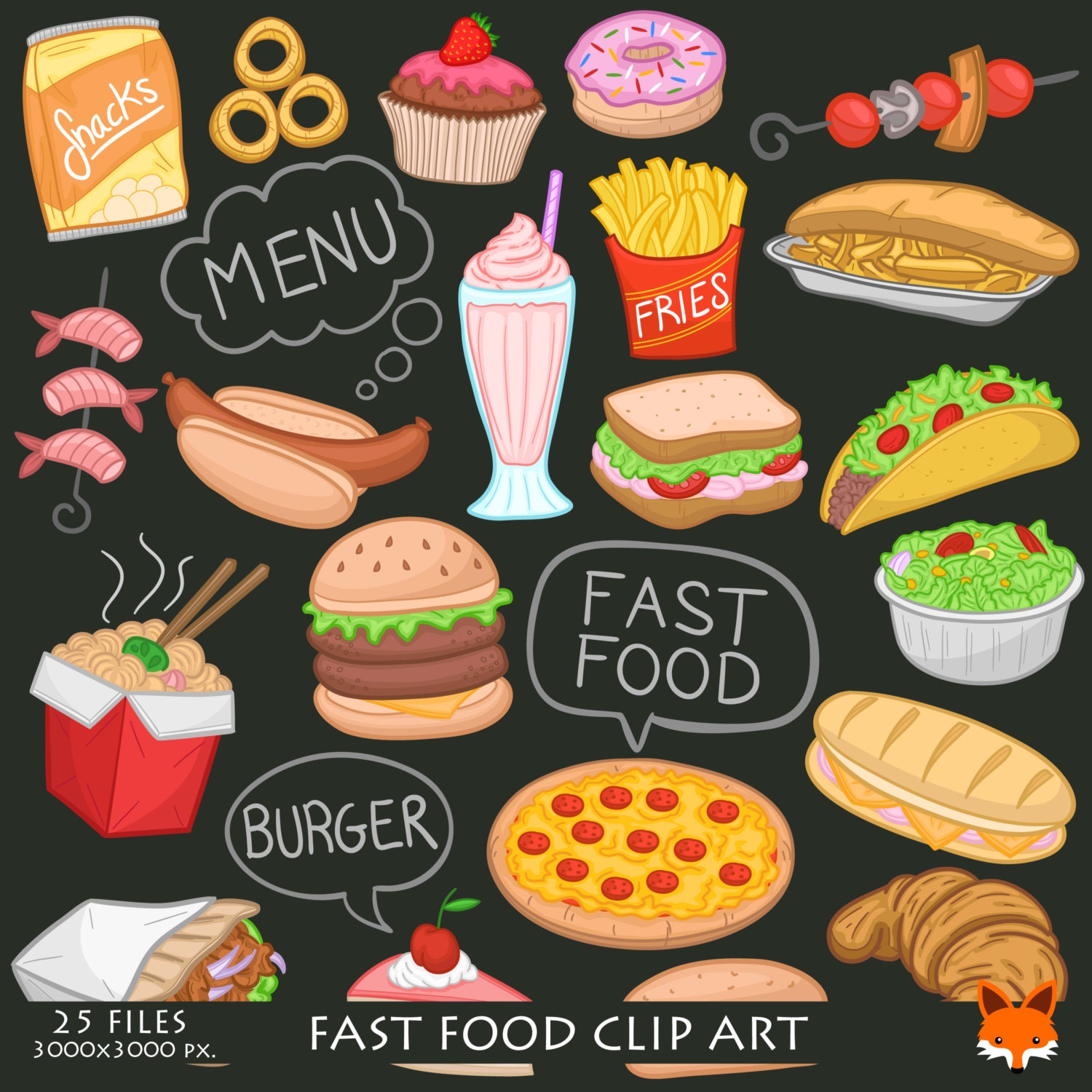 Fast Food Restaurant Clip Art at Diane Rearick blog
