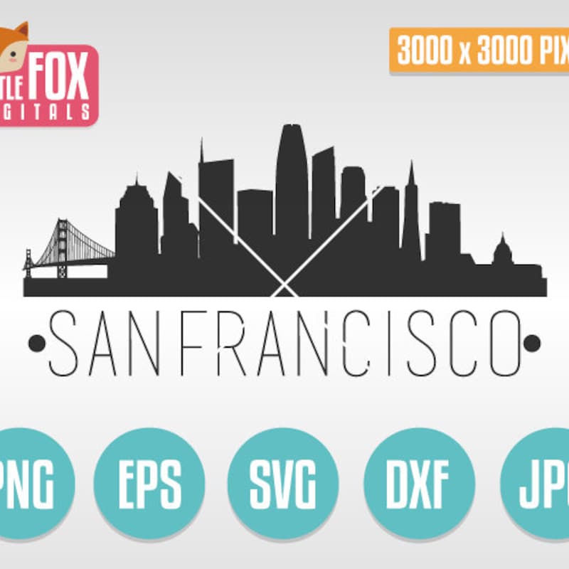 San Francisco City Svg - Etsy