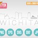 SVG SKYLINE WICHITA. Wichita Kansas Usa. Wichita Cut File Skyline City ...