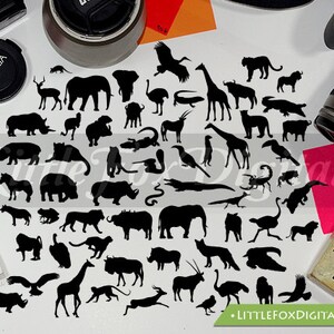 SAFARI JUNGLE ANIMAL. - Clip Art Animals Africa Big Wild Savanna ...