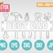SVG Best Dad Father Tools Vinyl Sticker Icon Logo Silhouette Clipart ...