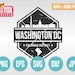 SVG WASHINGTON DC Stamps. Svg Cut File Columbia. Svg Skyline Washington ...