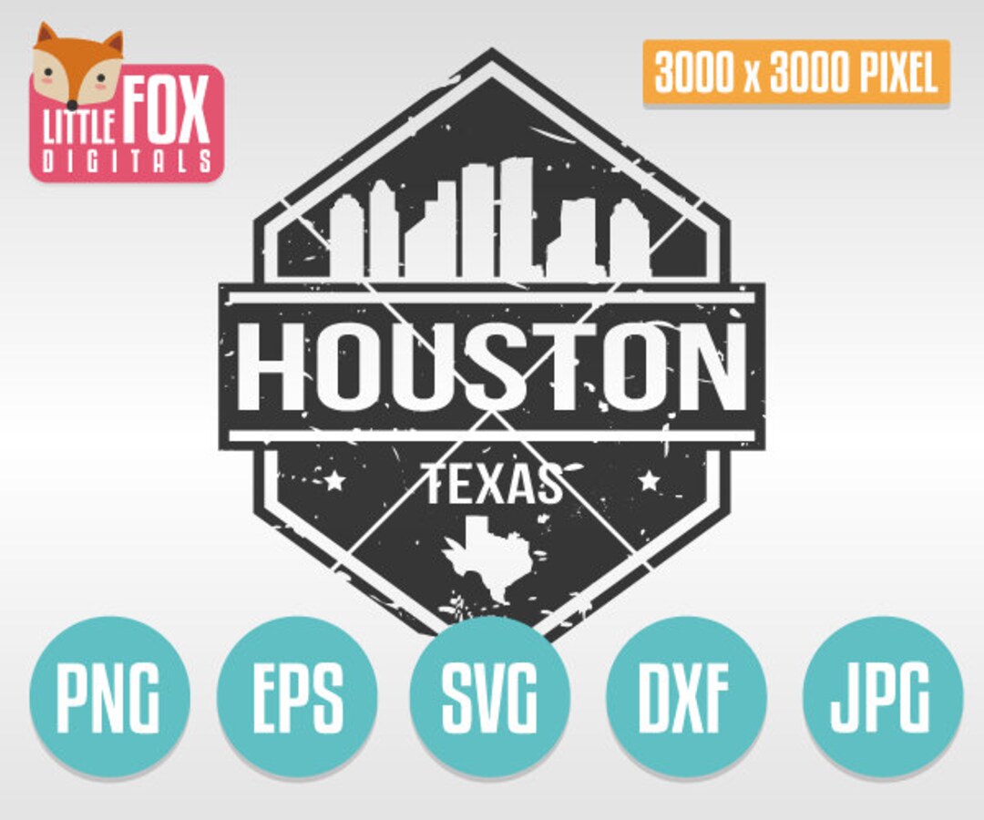 SVG Vector HOUSTON TEXAS Usa Stamp. Svg Skyline. Svg Cut File Clip Art ...