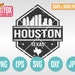 SVG Vector HOUSTON TEXAS Usa Stamp. Svg Skyline. Svg Cut File Clip Art ...