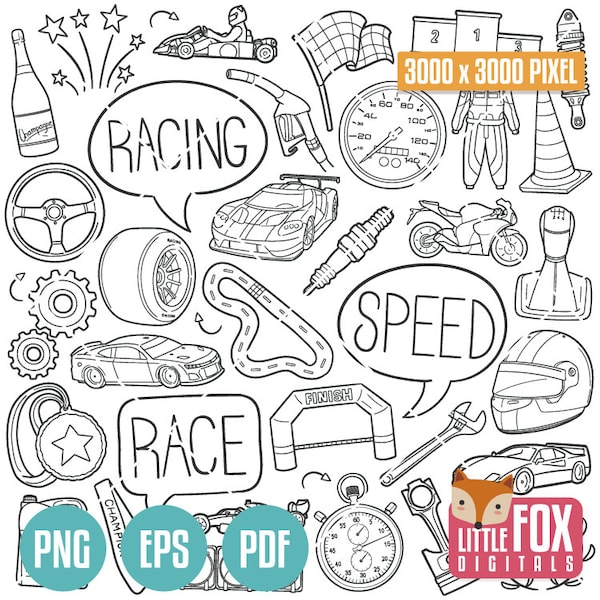 Line Art Racing - Etsy