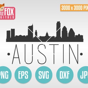 SVG AUSTIN TX Stamps. Svg Cut File Texas. Svg Skyline Austin ...