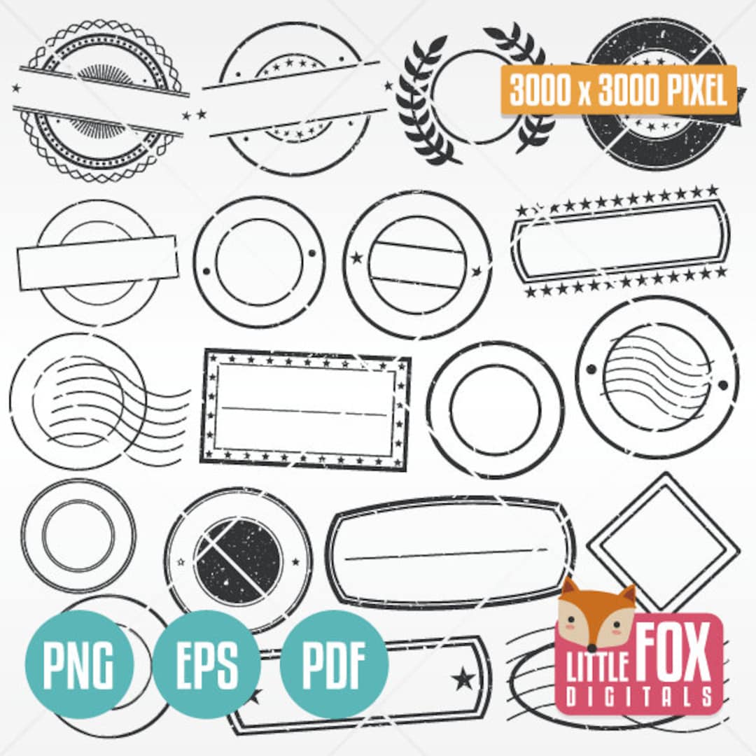 Vector STAMP EMPTY DESIGN, Made in Passport Postage Grunge Silhouette ...