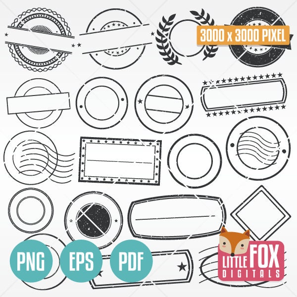Empty Stamp Vector