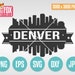 SVG DENVER CO Stamps. Svg Cut File Denver. Svg Skyline Denver ...