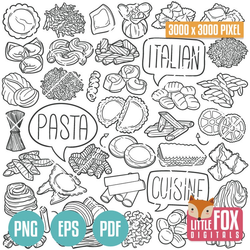 Pasta Stamp - Etsy