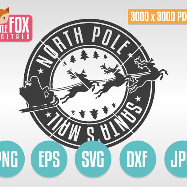 Timbro postale di babbo natale - Etsy Italia