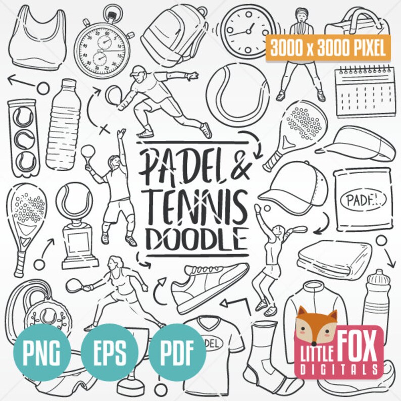 SPORT Bundle Clipart Doodle Icons. Workout Bundle Clip Art - Etsy