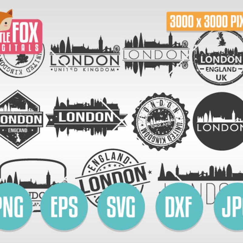 London Stencils - Etsy